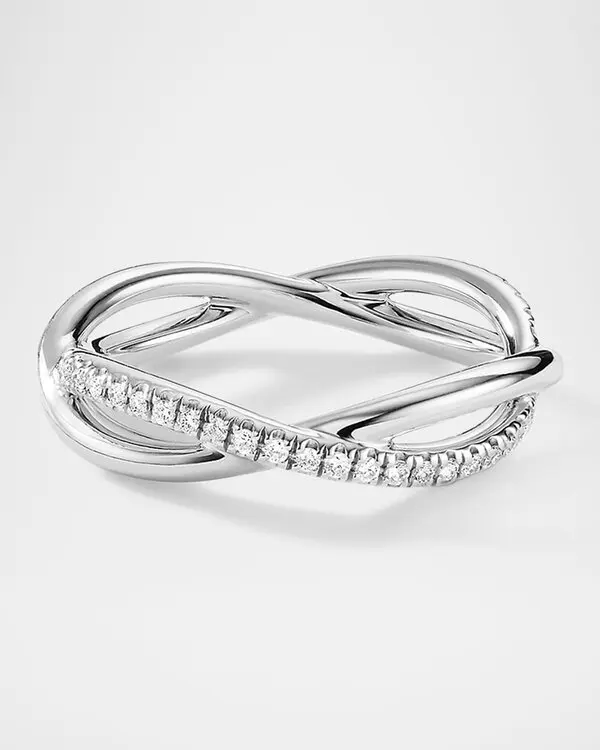 David Yurman Dy Infinity Band Ring With Diamonds - Multi