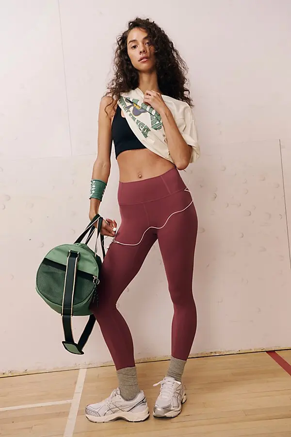 Free People Never Better 7/8 Length Leggings - Clove