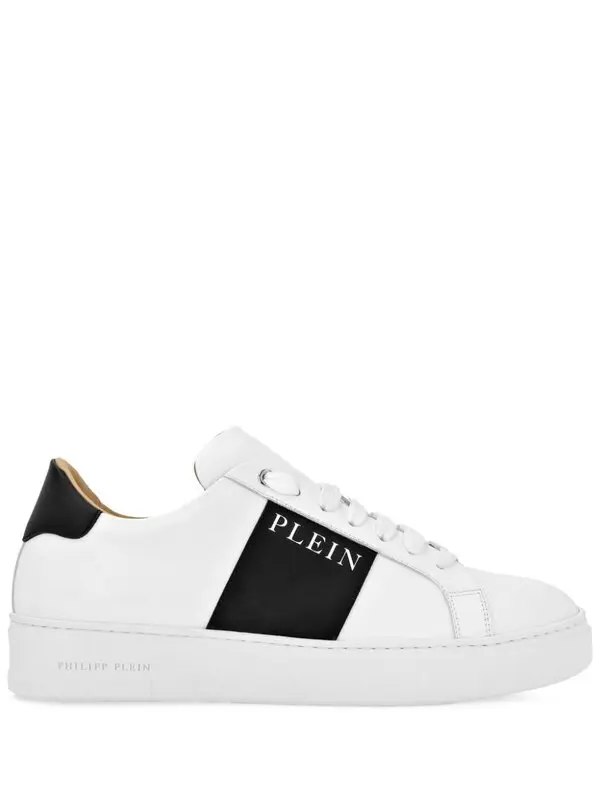 Philipp Plein Lo-top Leather Sneakers - White