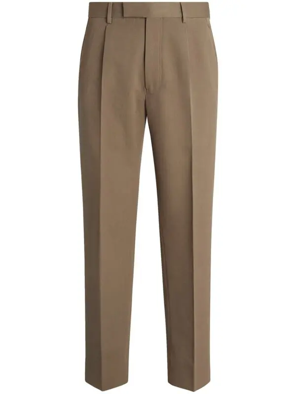 Zegna Pleated Trousers - Brown