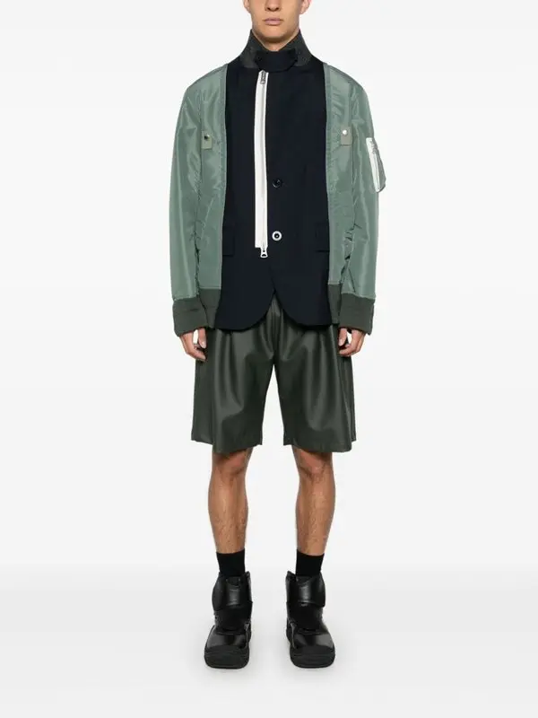 Sacai Panelled Jacket - Blue