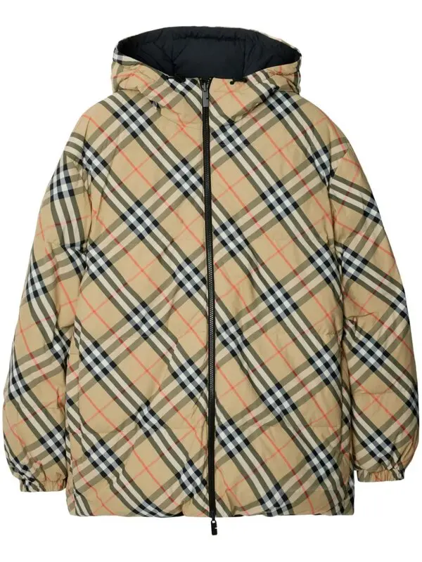 Burberry Reversible Check Nylon Puffer Jacket