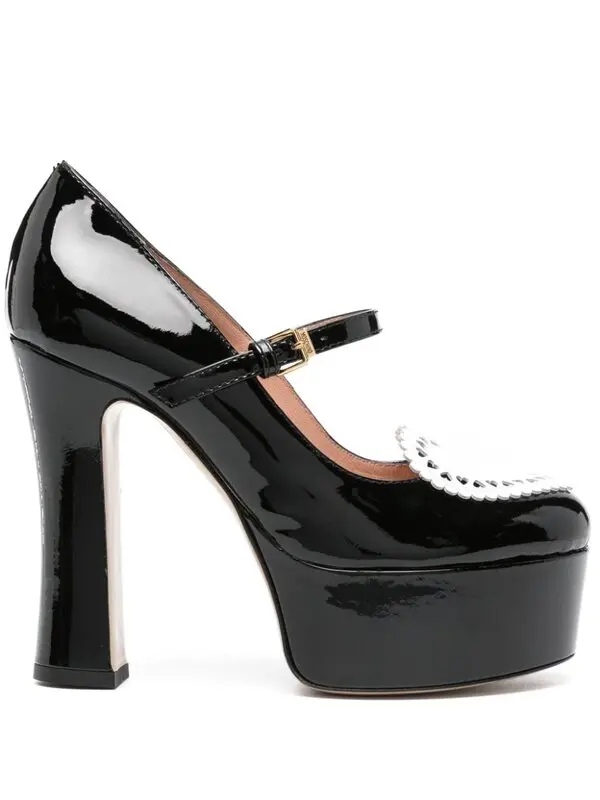 Moschino 125mm Heart-patch Pumps