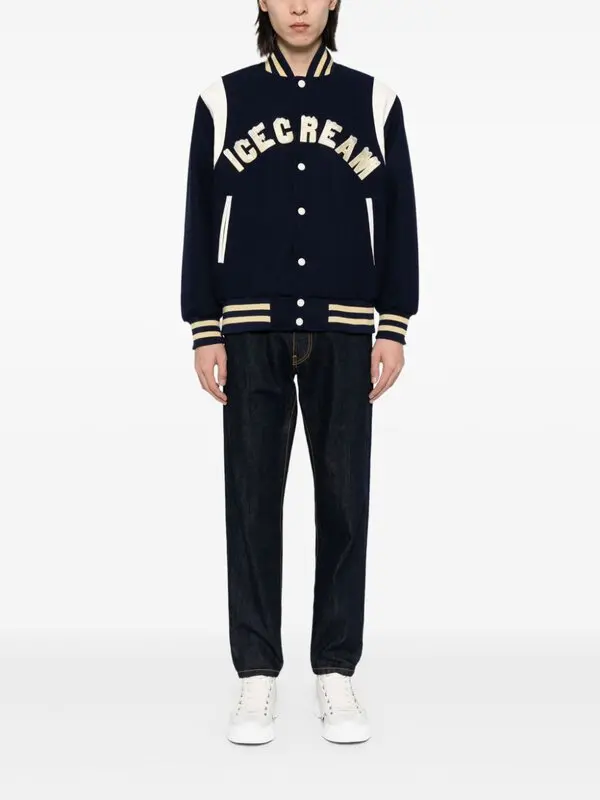 ICECREAM Drippy Varsity Jacket