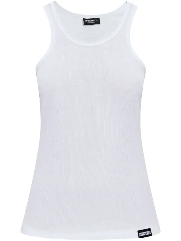 Dsquared2 Logo-appliqué Tank Top - White