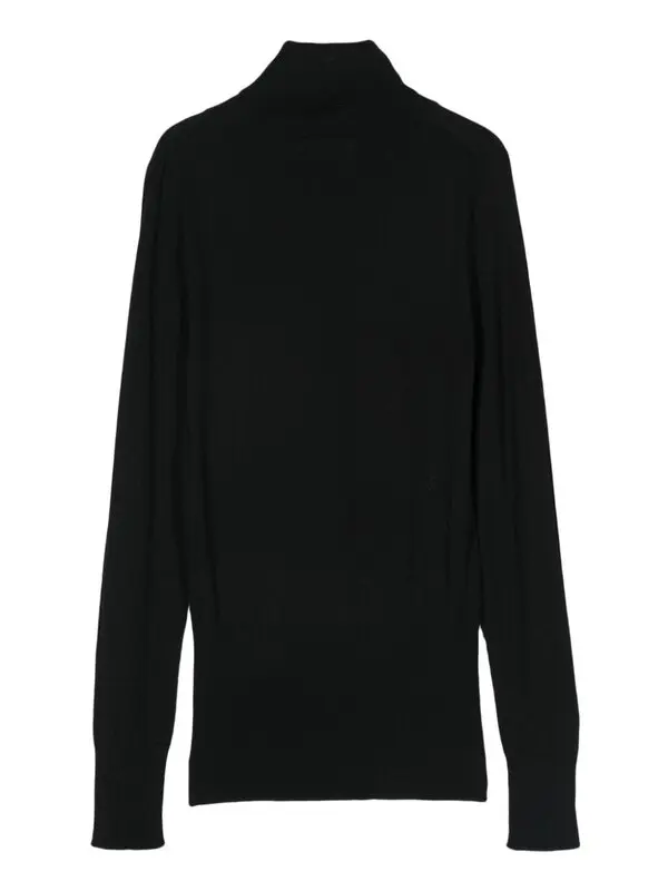 AERON Roll Neck Jumper - Black