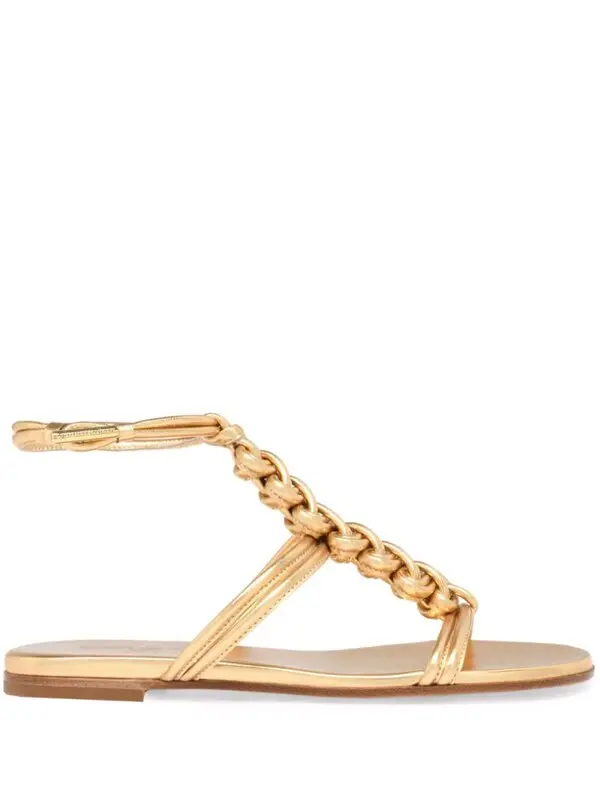 GIANVITO ROSSI Capua Sandals - Gold