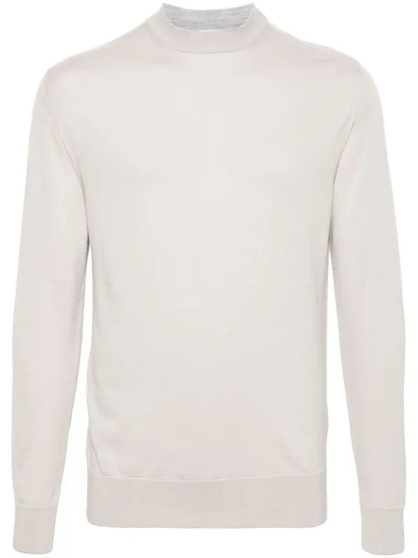 Eleventy Crew-neck Sweater - Neutrals
