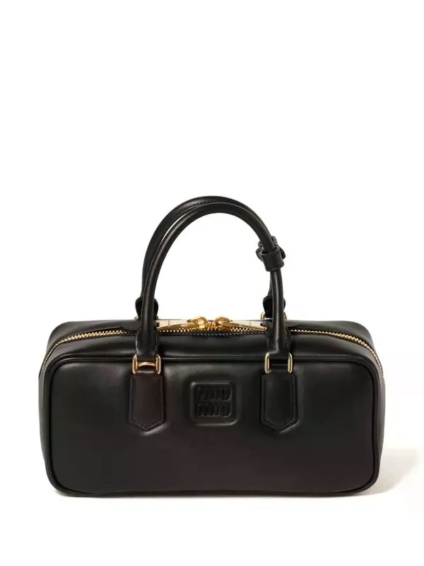 Miu Miu Arcadie Leather Bag - Black