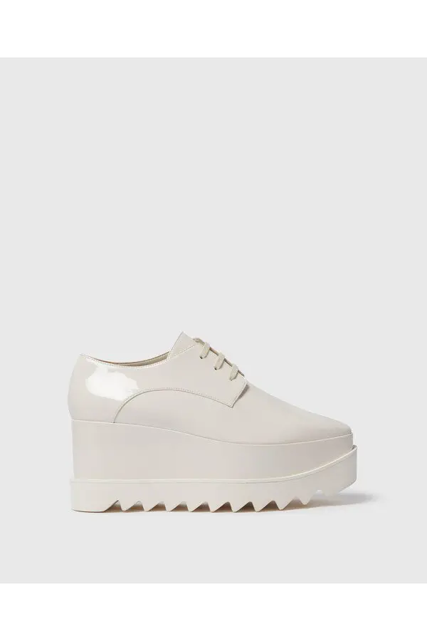 Stella McCartney Limited Edition Elyse Monochrome Platforms - White