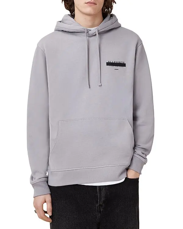 All Saints Relaxed Fit Hoodie - Halfpipe Grey