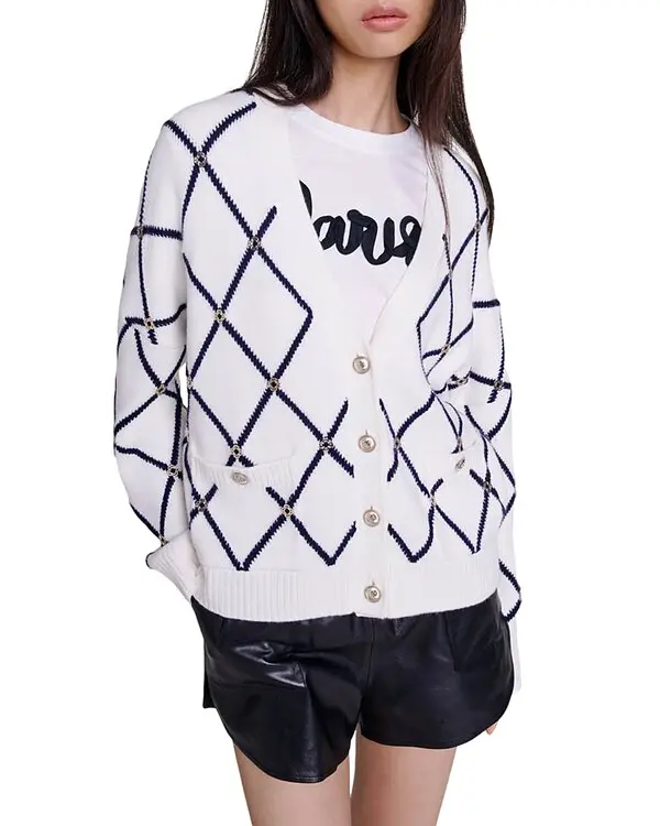 Maje Moove Cardigan - Ecru
