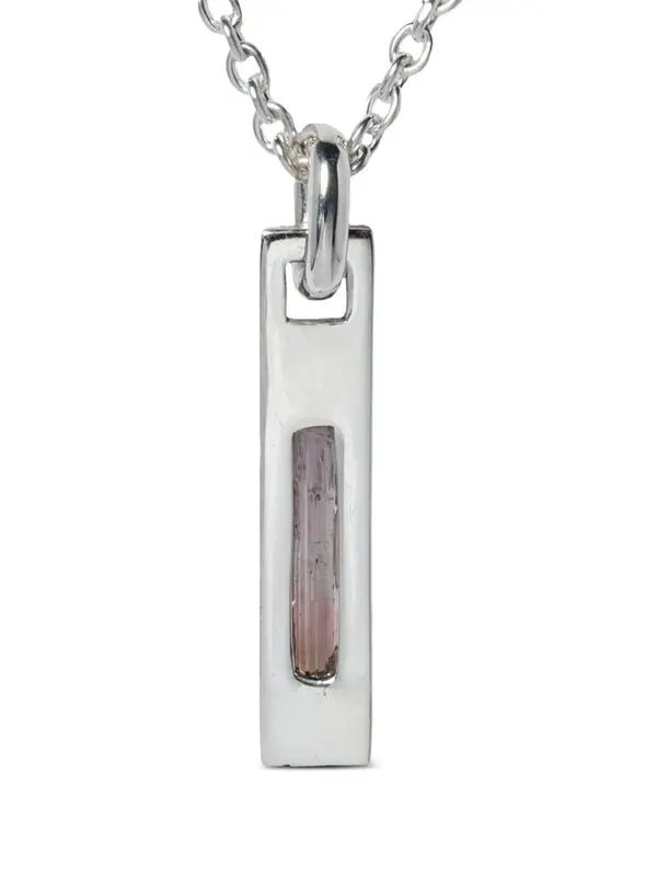 PARTS OF FOUR Plate Pendant Necklace - Silver