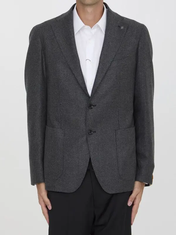 Tagliatore Wool And Cashmere Single-breasted Jacket