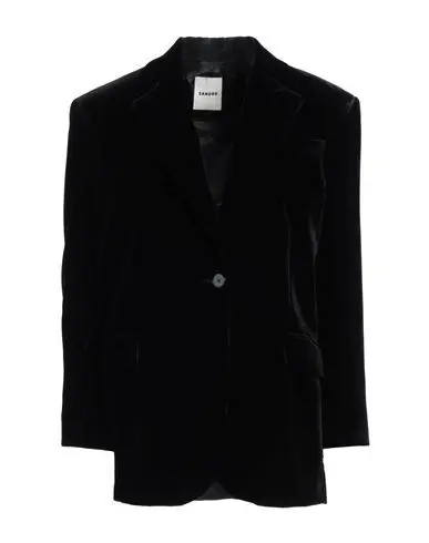Sandro Single-breasted Velvet Blazer
