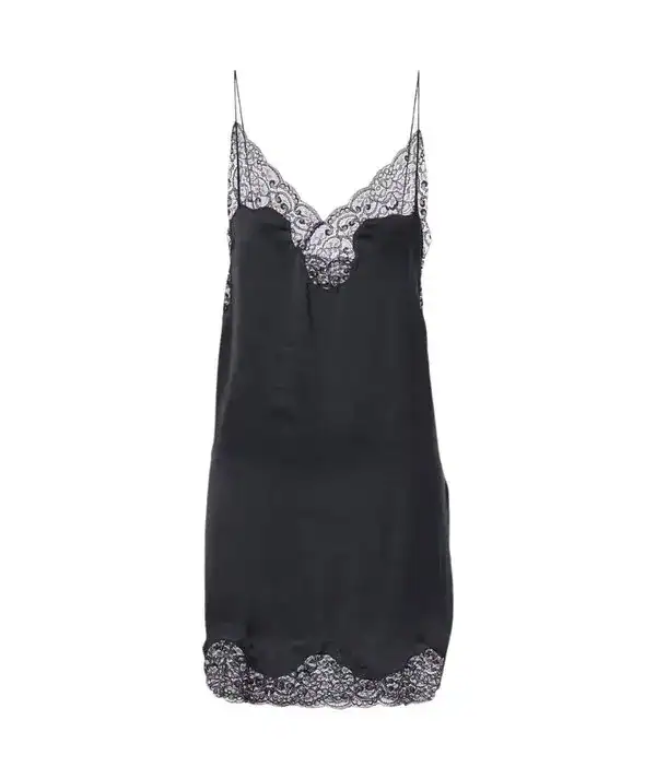 black lace nude dress Mini Bodycon Nude and Black Lace Dress with Gloves – Pearl of Me main image 1