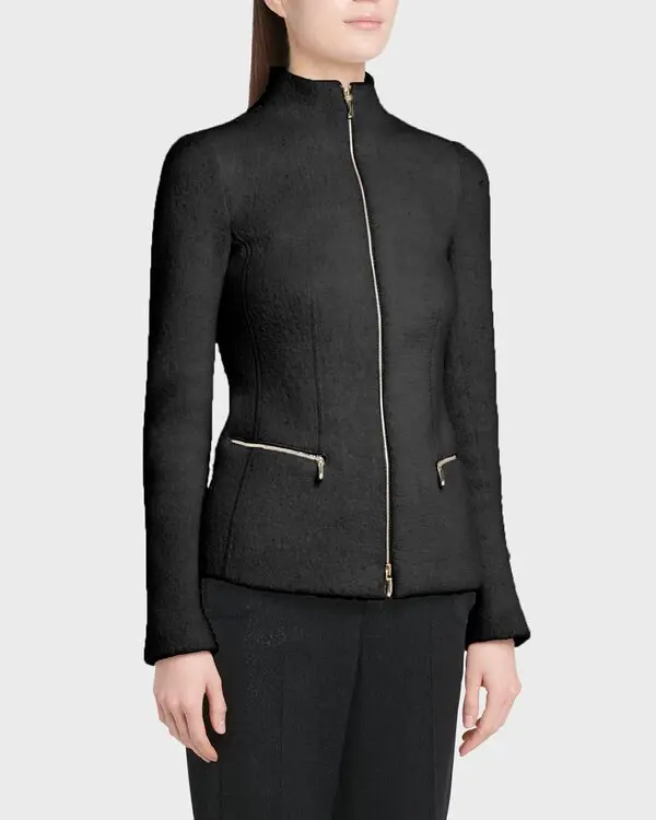 Giorgio Armani Cashmere-blend Knit Jacket