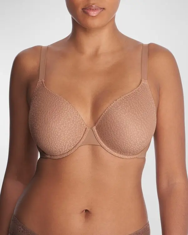 Natori Comfort Evolution Memory Foam Lace Bra - Buff