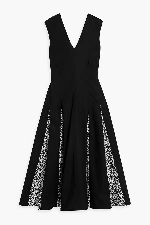Derek Lam 10 Crosby Ella Printed Cotton-poplin Midi Dress