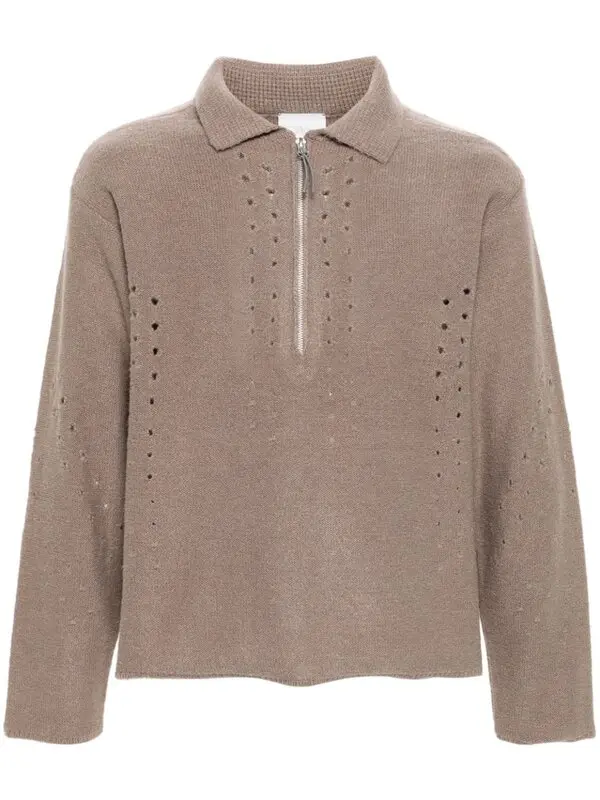 ROA Perforated-detail Sweater