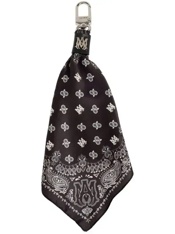 AMIRI バンダナ キーリング Amiri Bandana Keyring - Black | Editorialist