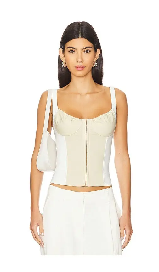 WeWoreWhat Ruched Cup Scoop Corset