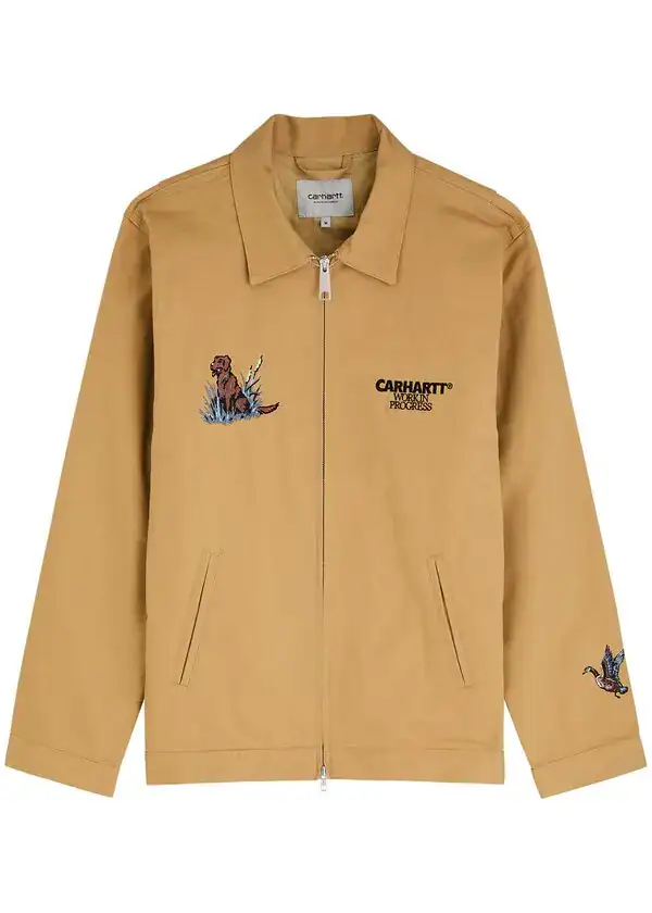 Carhartt Work In Progress Ducks Embroidered Cotton Jacket - Sand