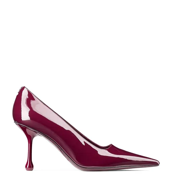 JIMMY CHOO Ixia 80 Leather Pumps - Red