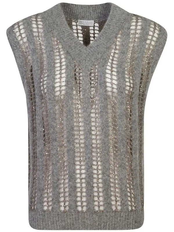 Brunello Cucinelli Sequin-embellished Vest