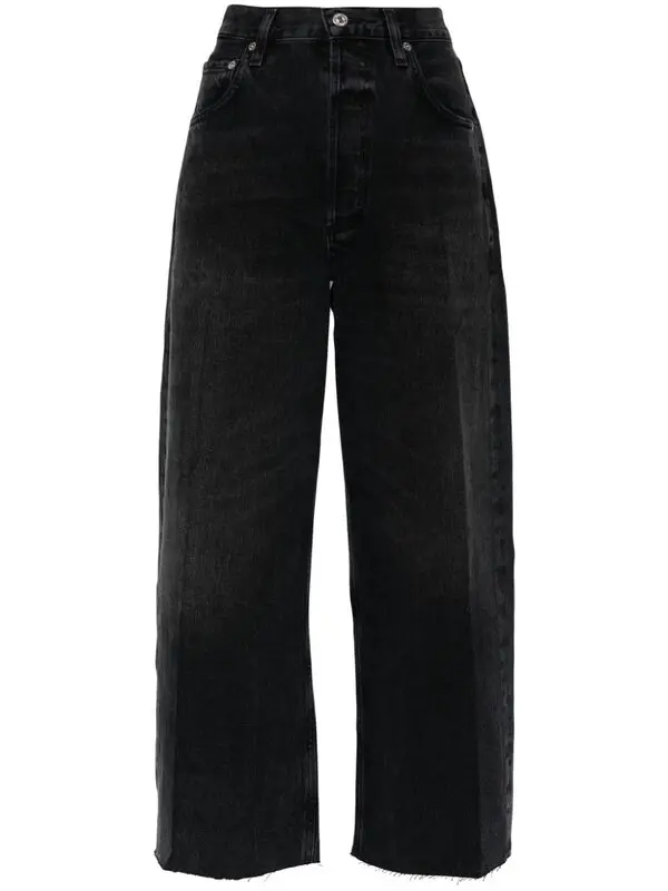 Citizens Of Humanity Ayla Cropped Jeans - Black