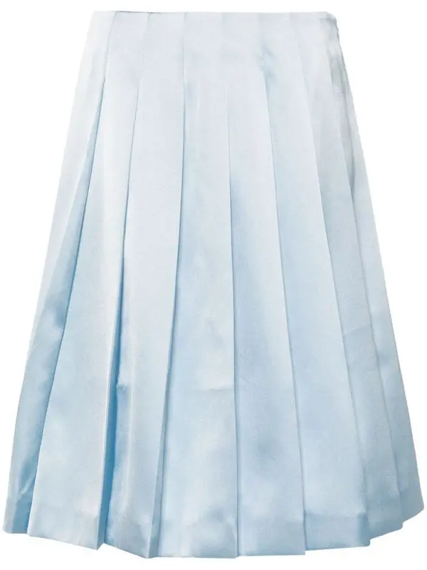 SELF-PORTRAIT Pleated A-line Skirt