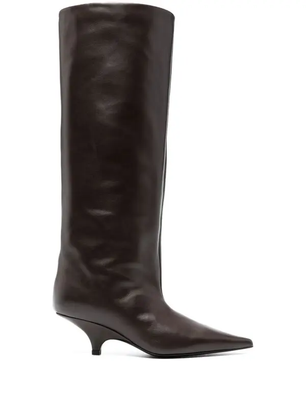 TOTÊME 55mm The Wedge-heel Boots - Brown