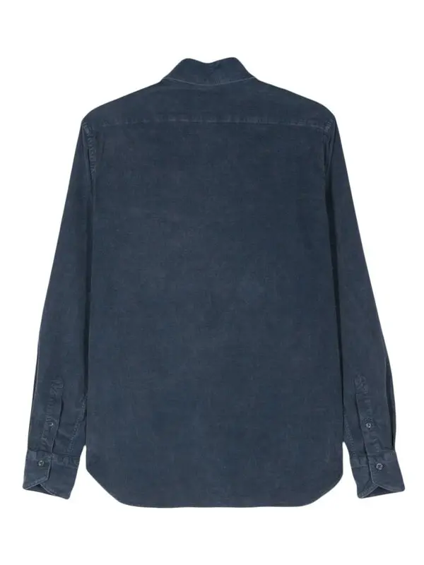 TINTORIA MATTEI 954 Corduroy Shirt - Blue