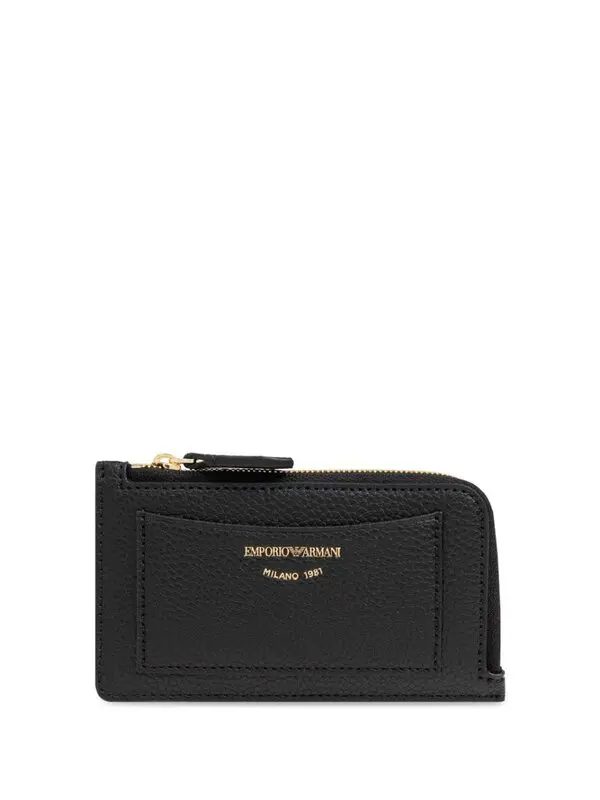 Emporio Armani Logo-embossed Wallet - Black