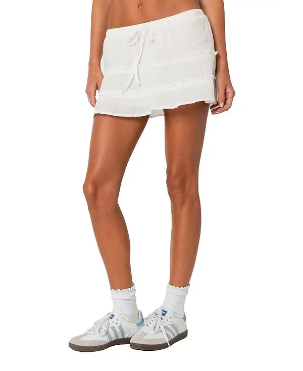 EDIKTED Lora Mini Skirt - White