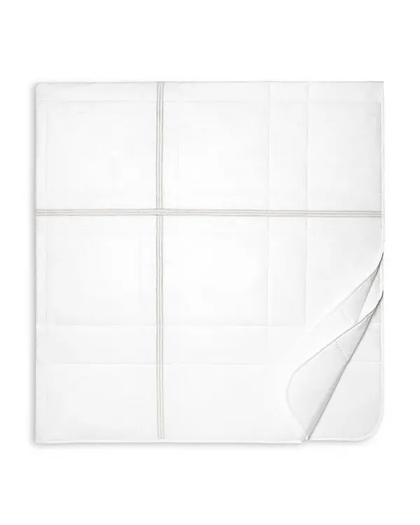 PRATESI Tre Righe Quiltino, Queen - White/sage