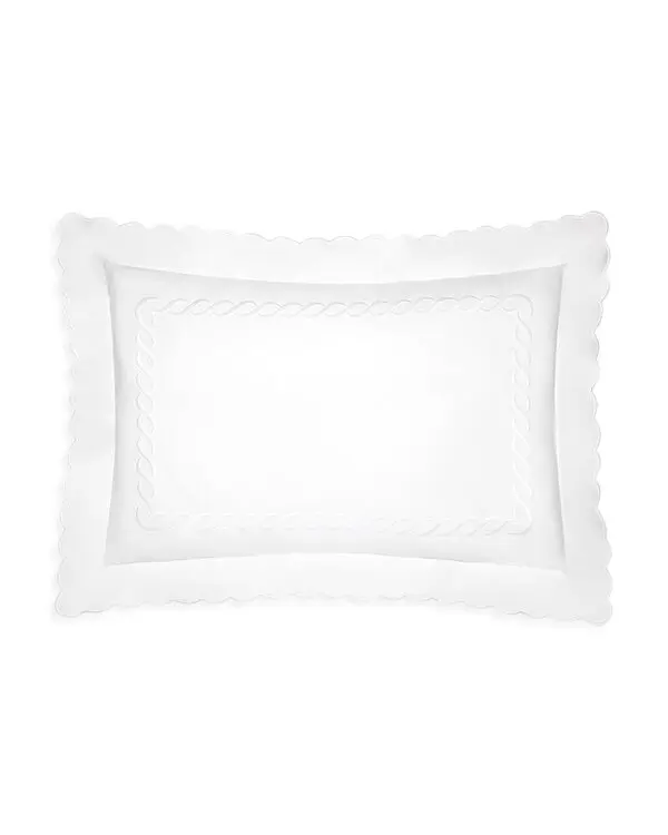 PRATESI Treccia King Sham - White/white