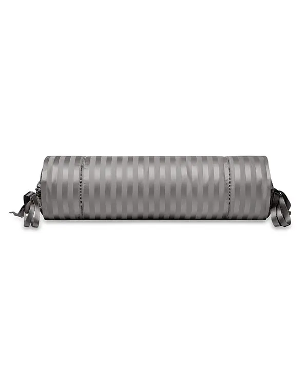 PRATESI Raso Rigato Neck Roll Sham - Charcoal