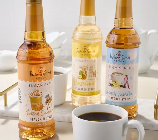 FASHION STREET CAFE 750ml Bottles Of Sugar Free Syrup