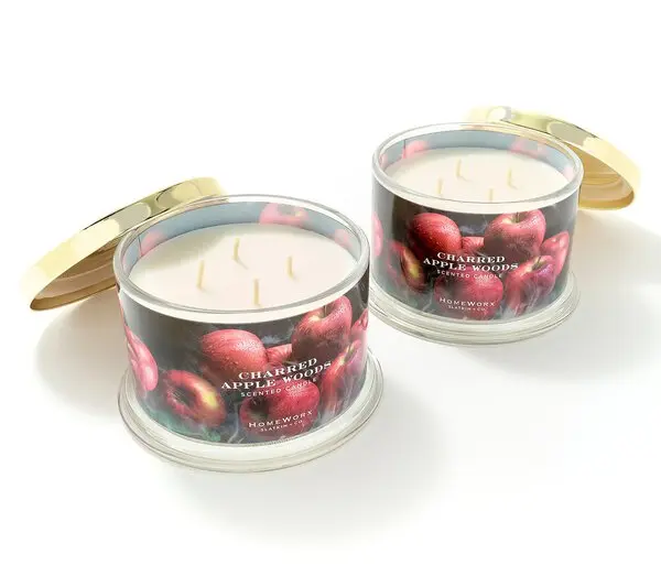HOMEWORX BY SLATKIN + CO. S/2 Charred Apple 18 0z