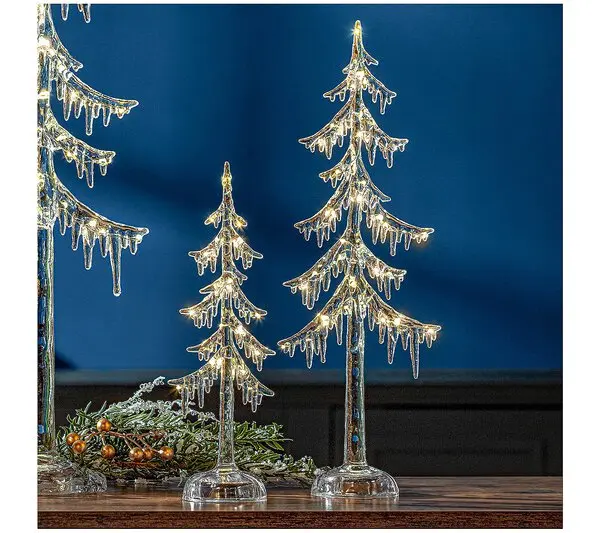MELROSE Led Acrylic Dripping Pine Tree