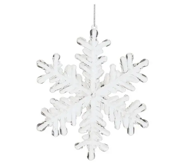 MELROSE Clear Acrylic Snowflake Oranment