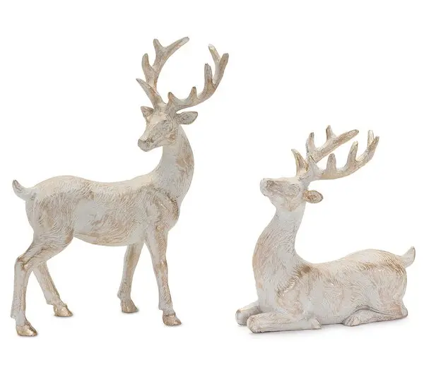 MELROSE Brushed Gold Deer Figurine