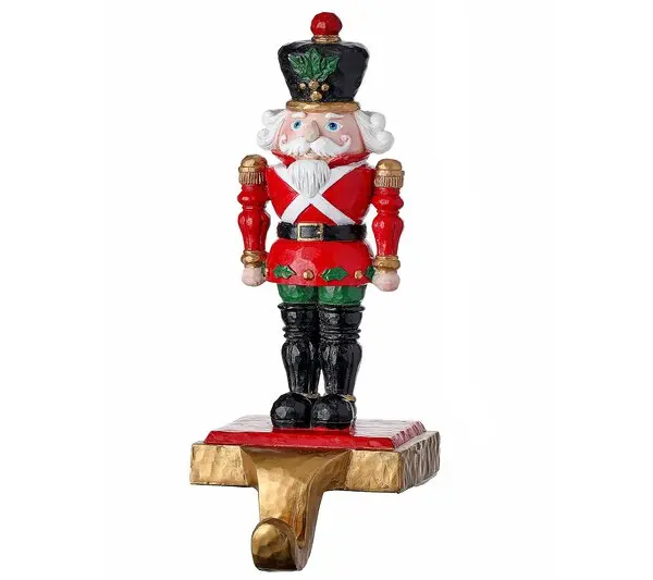VALERIE PARR HILL 9.65' Soldier Nutcracker Stocking Holder Val Erie