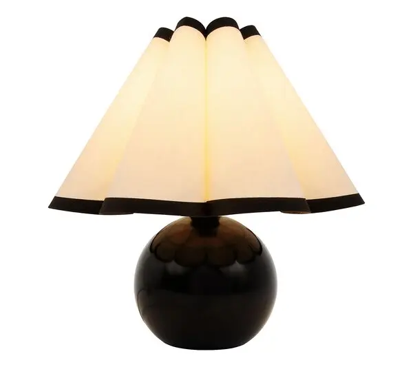BRIGHTECH Blair 10' Black Midcentury Led Globe Desk Table Lamp