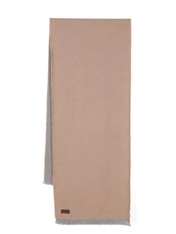 Canali Logo-tag Scarf - Grey | Editorialist