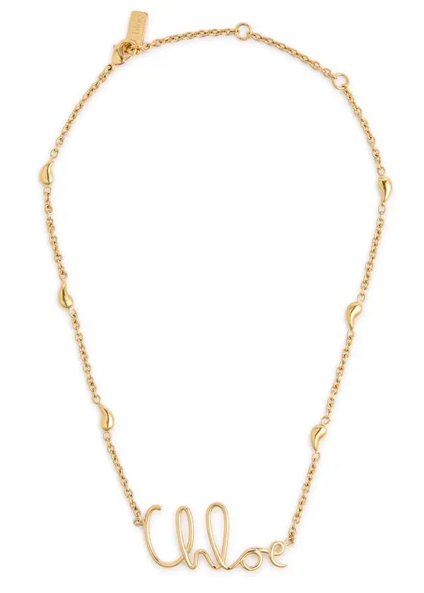 Chloé Iconic Logo Necklace - Gold