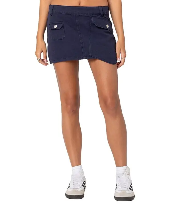 EDIKTED Asymmetric Mini Skirt