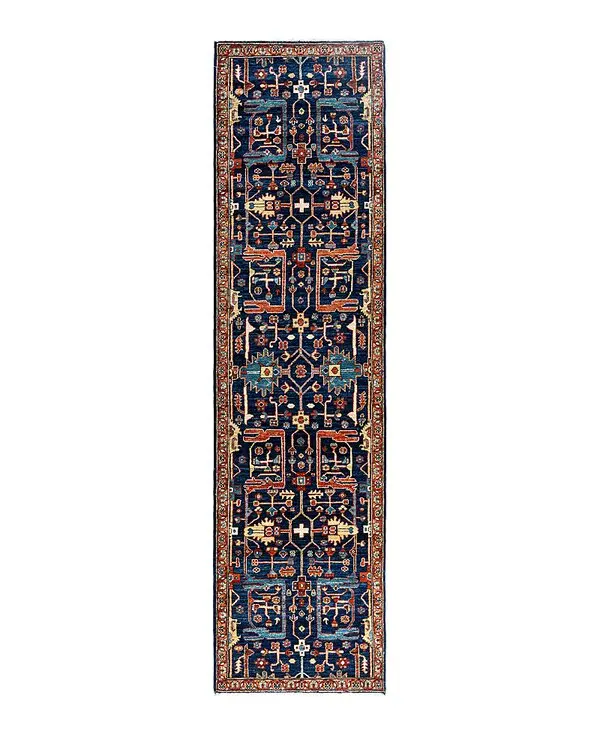 Bloomingdale'S Serapi M1993 Runner Area Rug, 2'7 X 9'9 - Blue