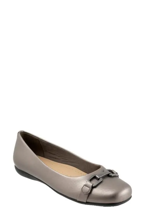 Trotters Sadie Flat - Pewter